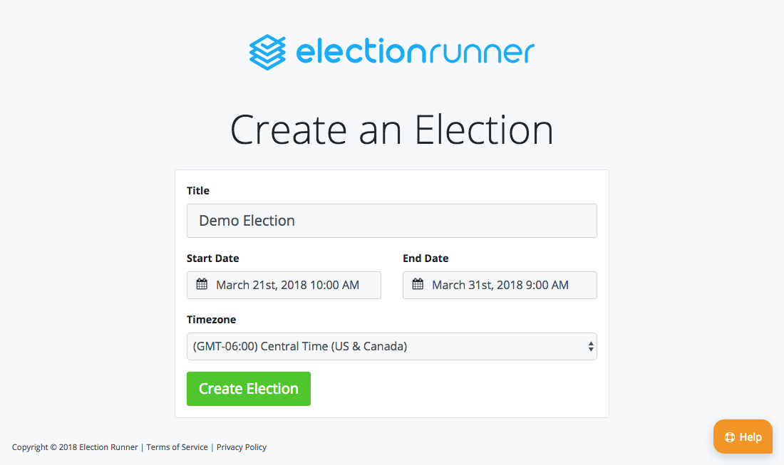 How to Create an Election | Election Runner Support