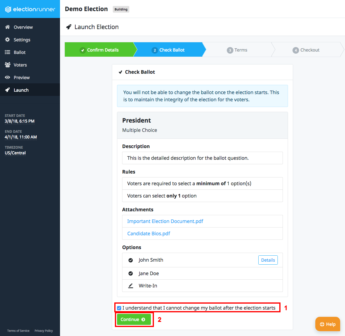 How to Launch an Election | Election Runner Support