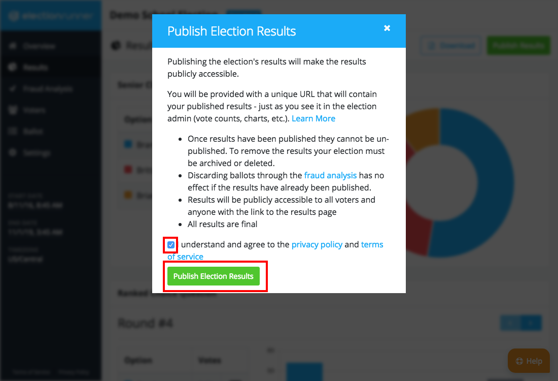Publish and Share Election Results | Election Runner Support