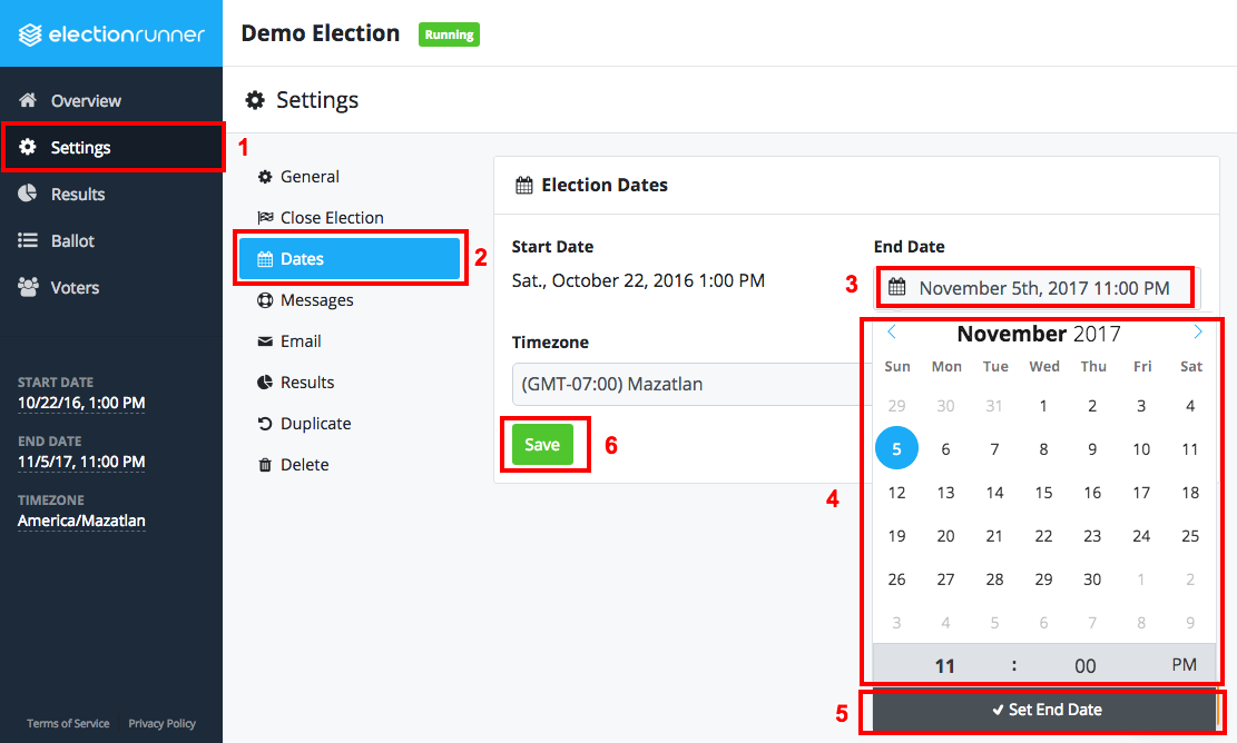 How to Extend an Election | Election Runner Support